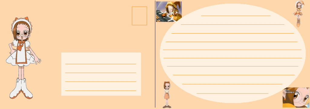 Les cartes postales – Magical Dorémi – Ojamajo.fr